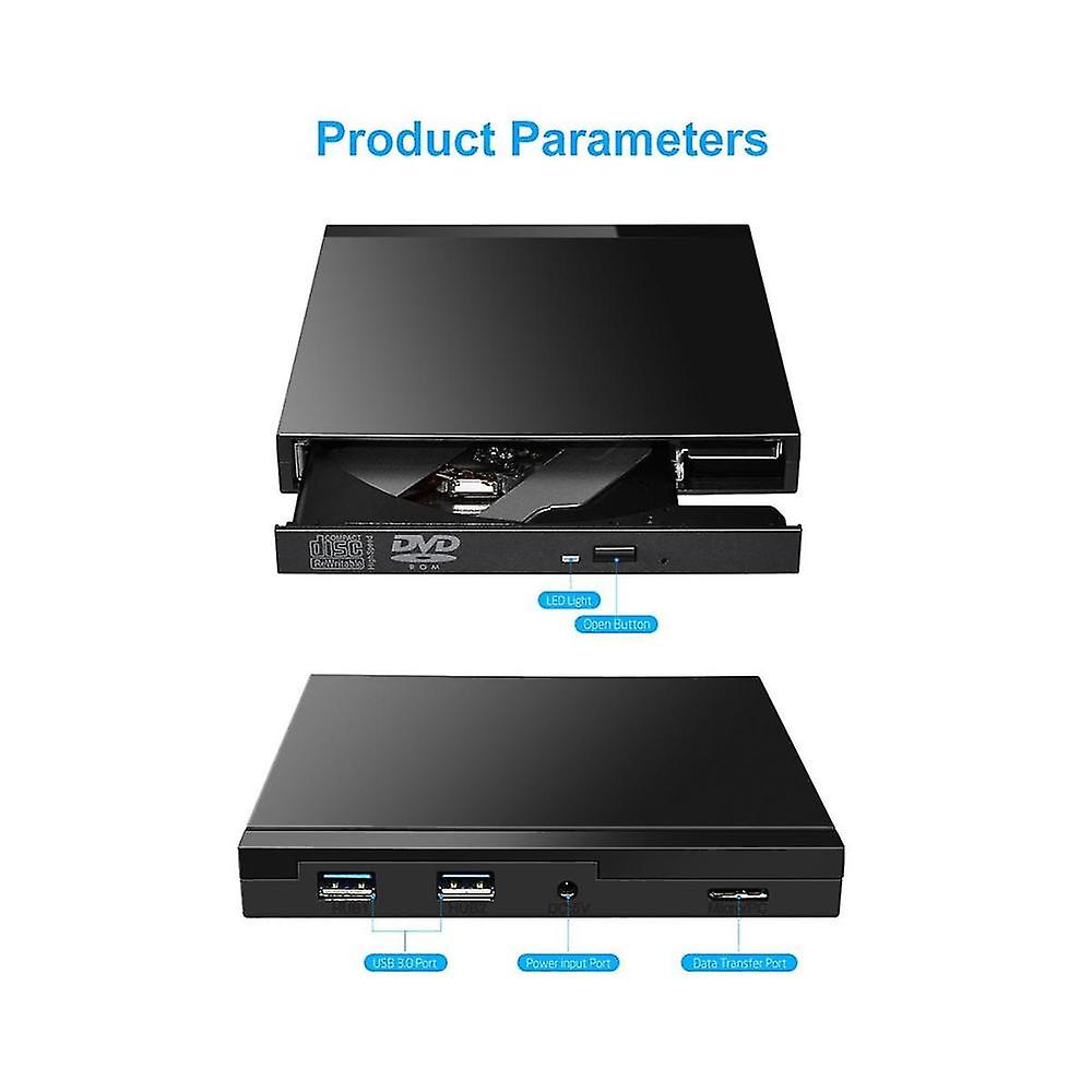 Usb 3.0 External Cd/dvd Optical Drive Cd/dvd Player Dvd Burner With Usb ...