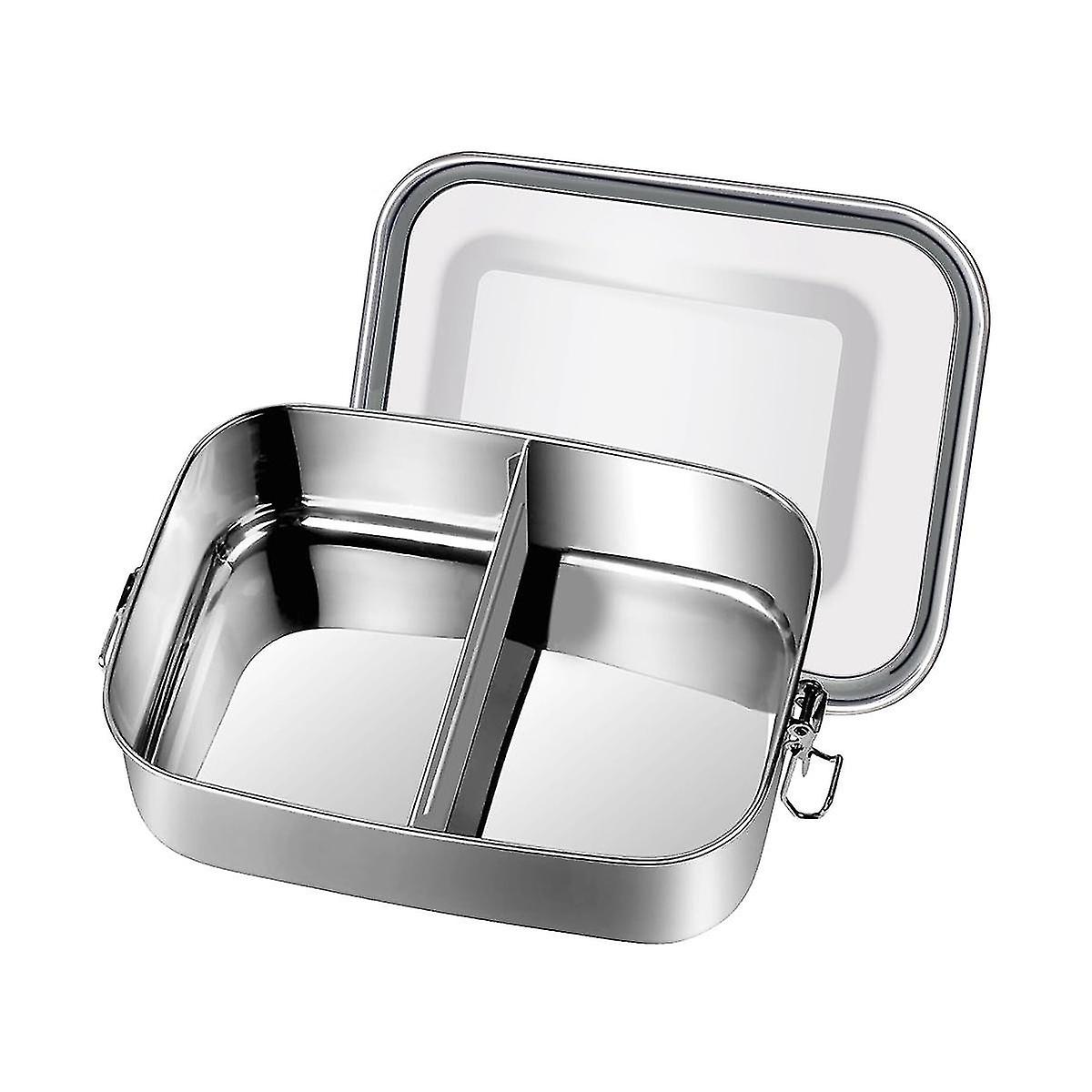 Stainless Steel Lunch Box, 1200 Ml Lunch Box, Leak-proof With Removable ...