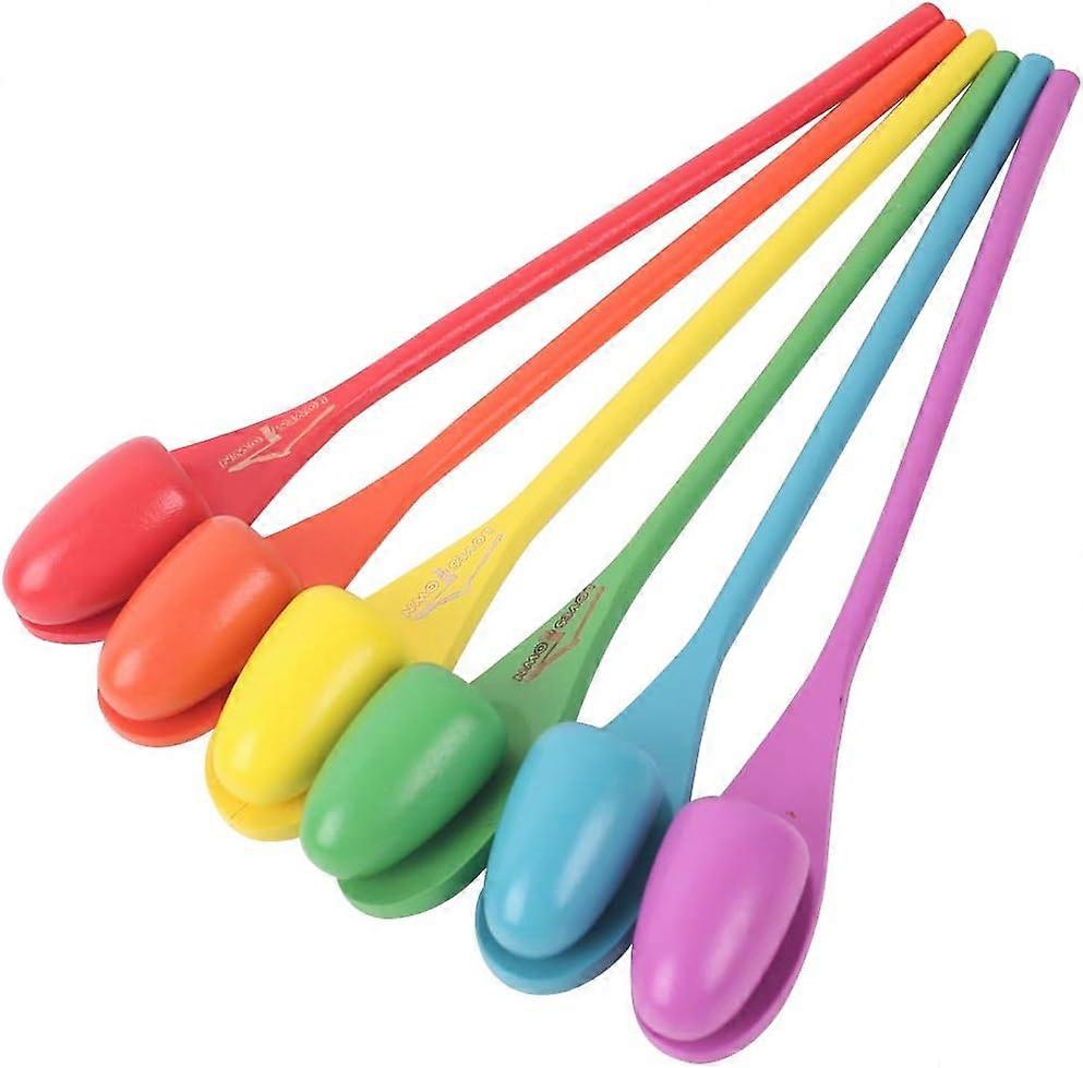 12 Pcs Egg Spoon Race Game Sets, Wooden Balance Relay Games for Kids ...