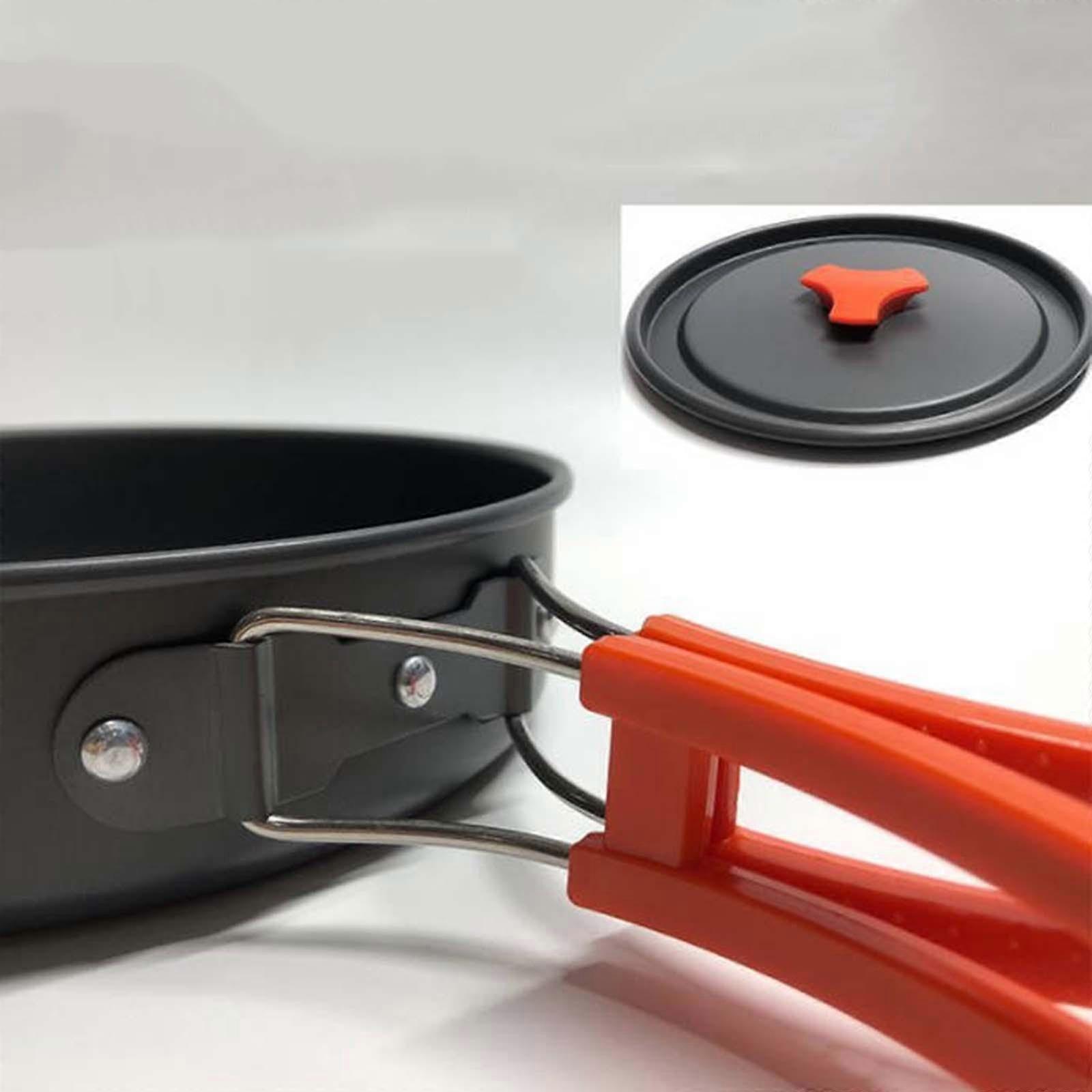 Camping Cookware Set for Campfire Portable Cooking Pot for BBQ Family ...