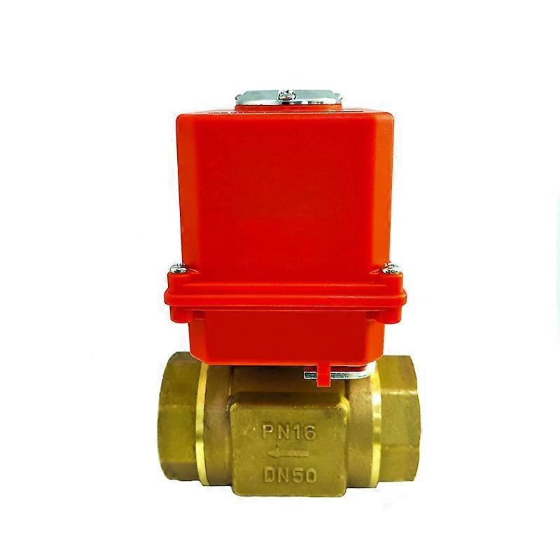 2 inch 3 Way Motorized Ball Valve Electric Ball valve Brass DN50 Ball ...