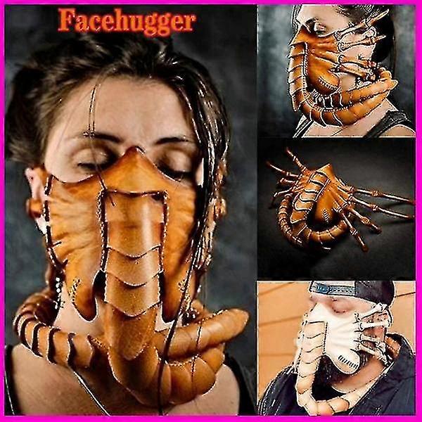 Mask Facehugger Costume Facehugger Face Mask Face Hugger Costume Horror Props Rubber Face Mask G ...