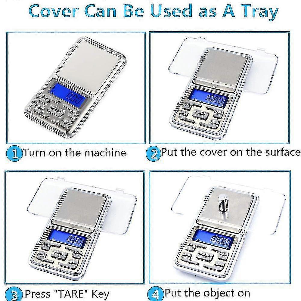 Digital Pocket Scales Gram Food Scale Capacity 500g Kitchen Portable ...