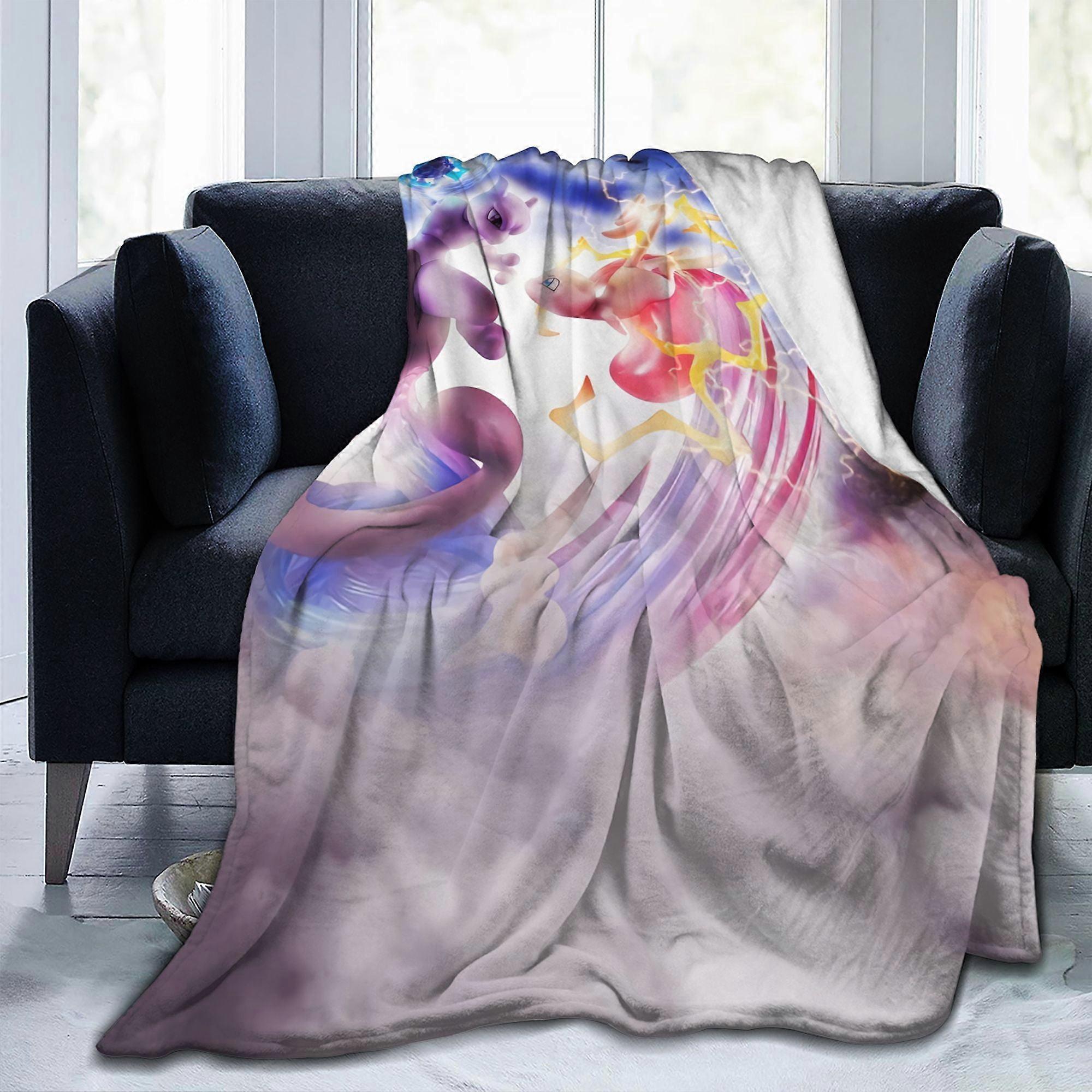 Mewtwo Cartoon Blanket for Kids Teenager Adult, Ultra Soft Cozy Luxury ...