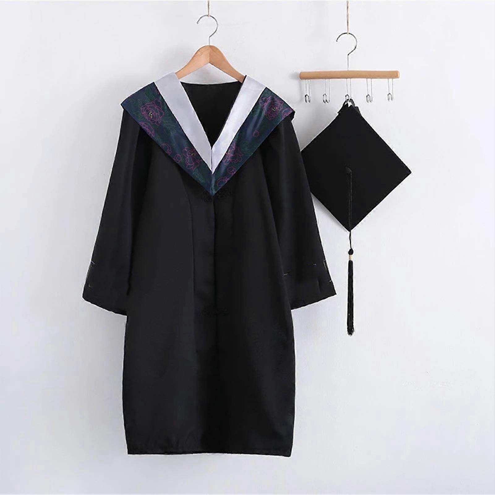 1 Set Beautiful Fine Knitted Graduation Uniform Polyester Elegant ...