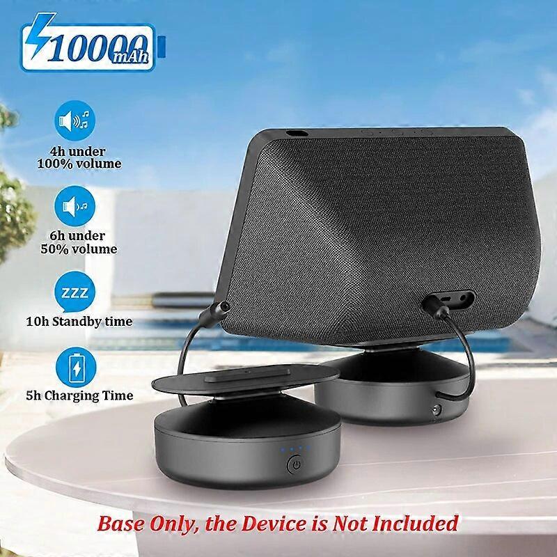 10000mAh Battery Base for Echo Show 8 (1st 2nd Gen) for Amazon Alexa ...