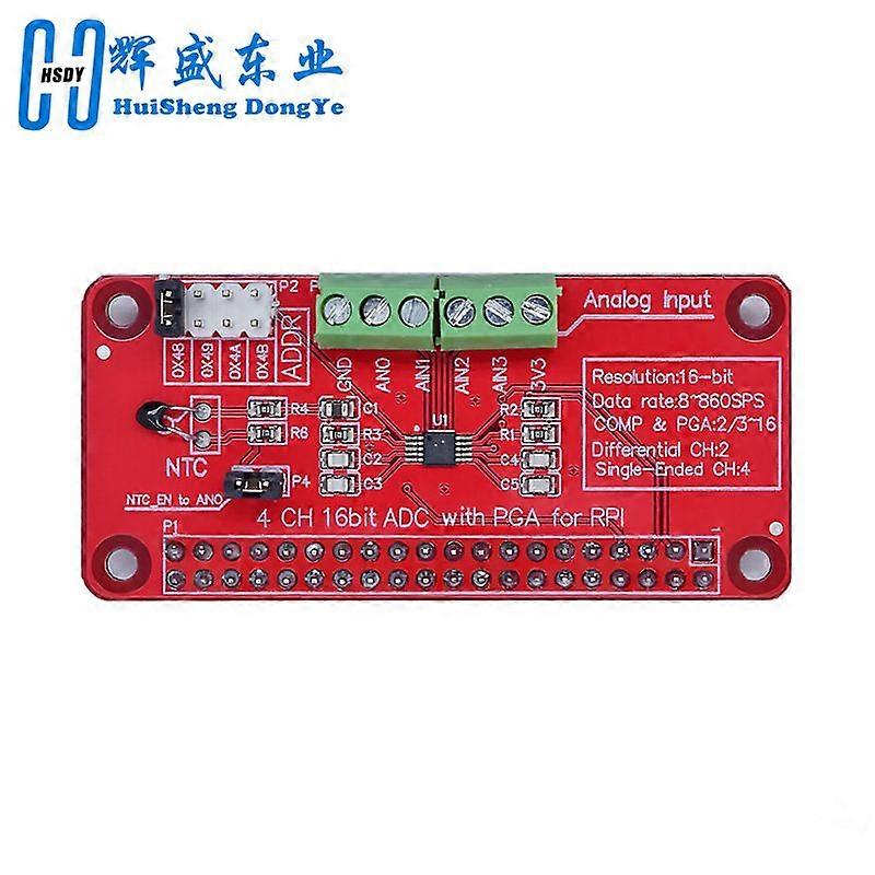 GaiBoSi official 3.3V ADS1115 ADC Module for Raspberry Pi 3/2 / B ...