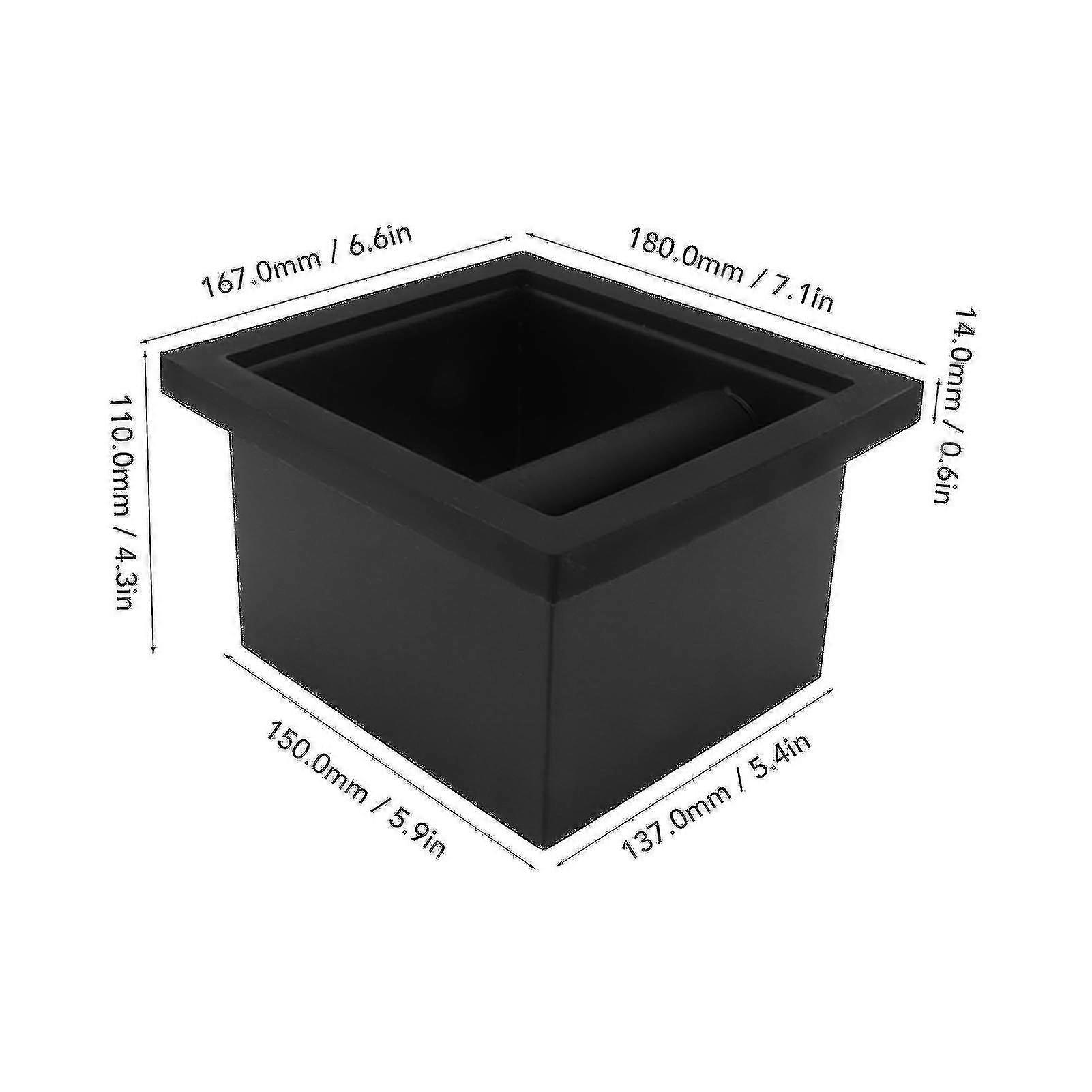 Coffee Ground Knock Box Chute Stainless Steel Built In Desktop ...