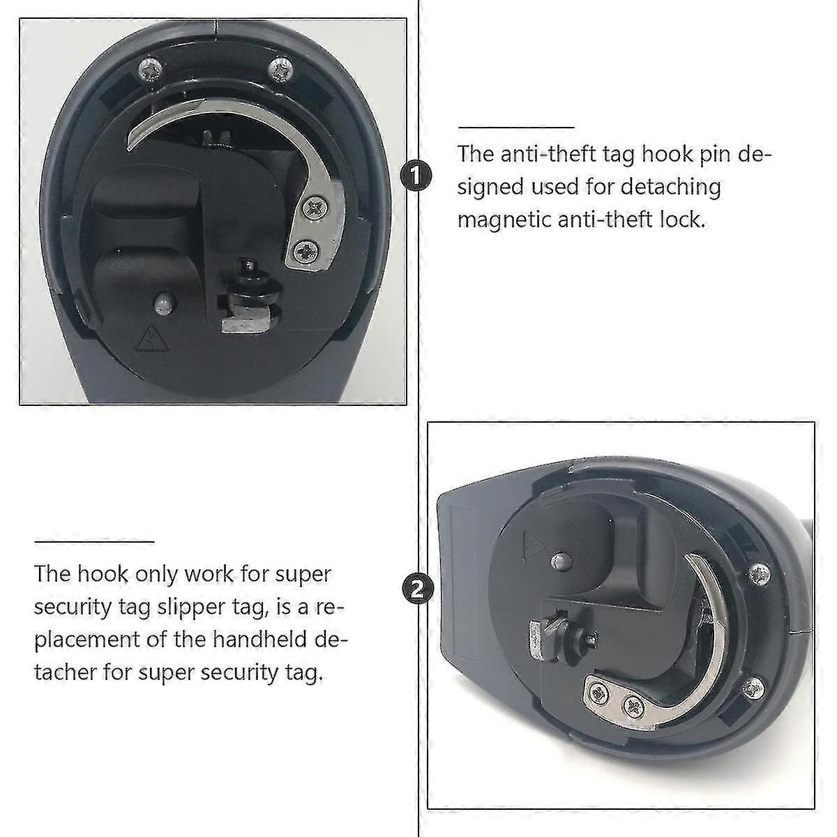 3 Pcs Security Tag Detacher Alarm Key Hook Detacher Magnetic Remover ...