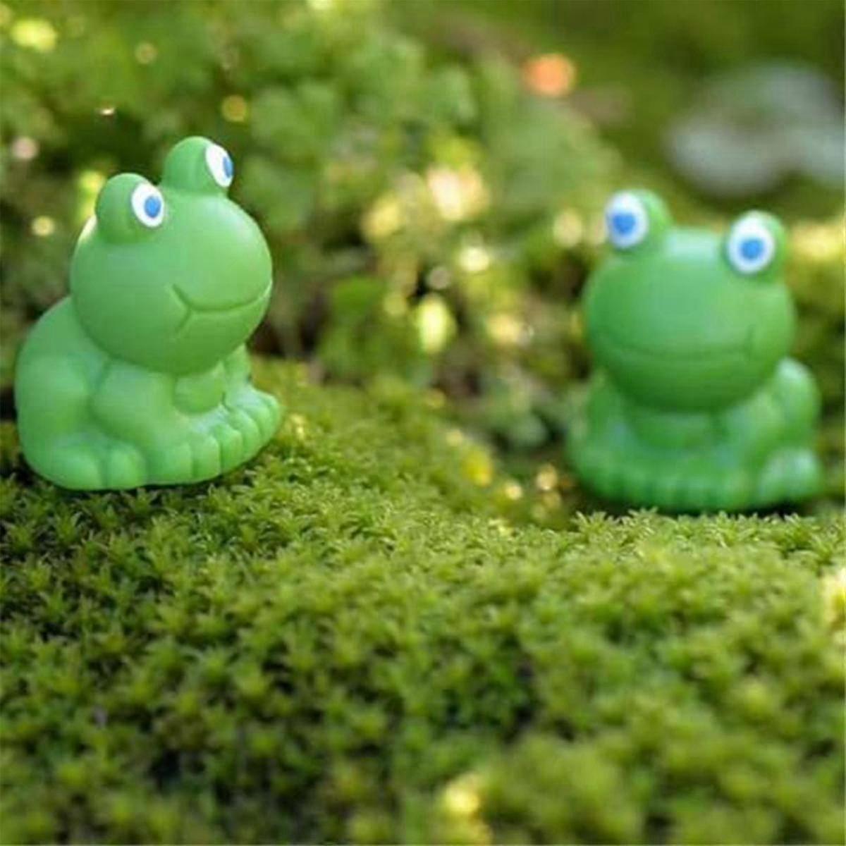 Mini Frogs 100 Pack, Mini Frog Garden Decor, Green Frog Figurines, Mini ...