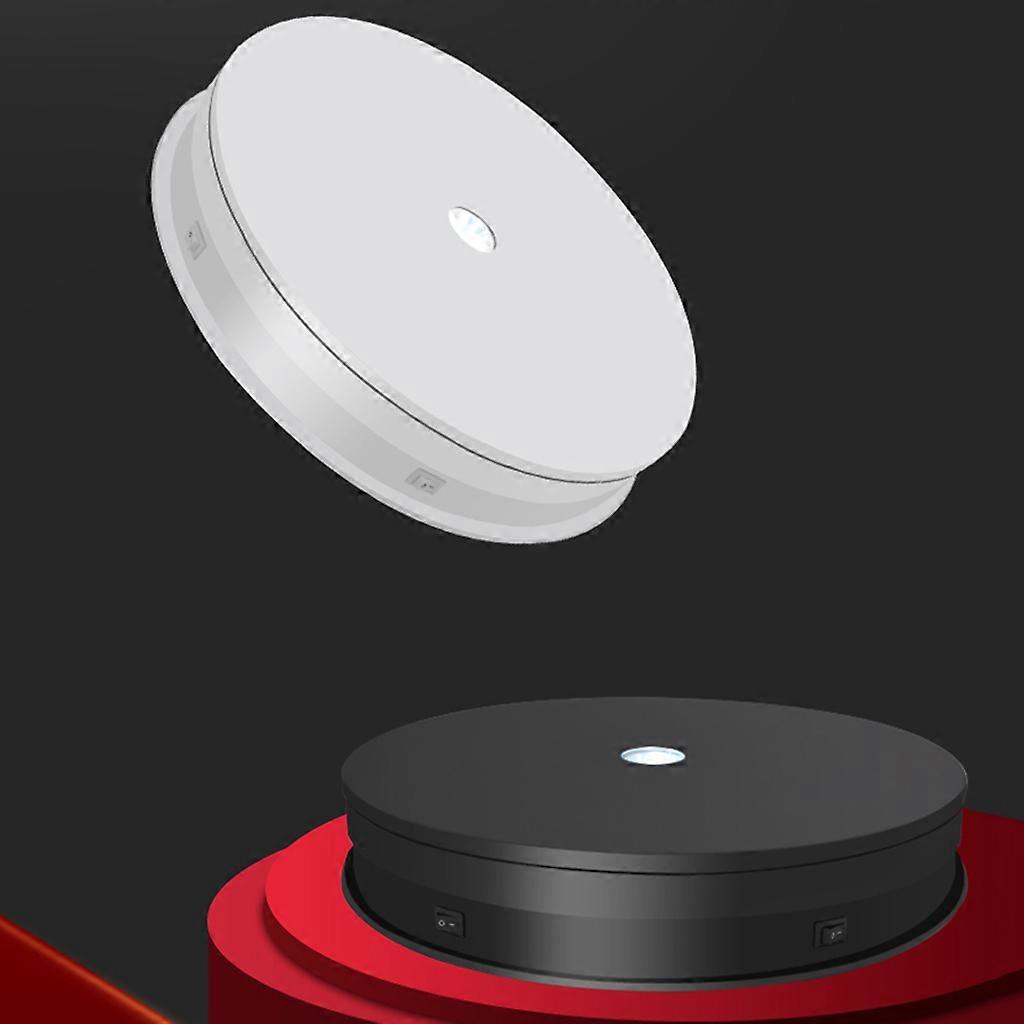 1Set Display Turntable Electric Rotating Table with LED Light Load 25kg ...