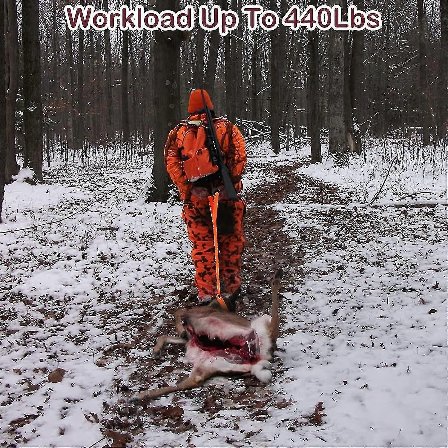 3pcs Deer Drag Rope With Non-slip Handle, Heavy Duty Deer Drag Strap ...