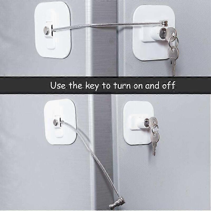 Stainless Steel Lock Cylinder Refrigerator Lock, Child Safety with ...