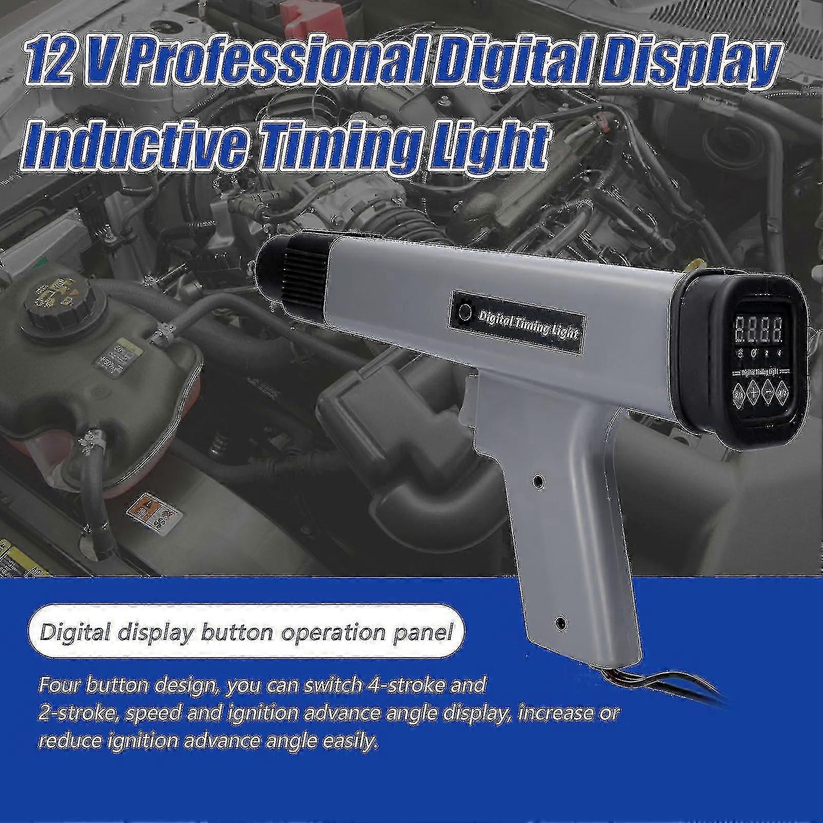 12 V Professional Digital Display Inductive Timing Light Car Motorcycle ...
