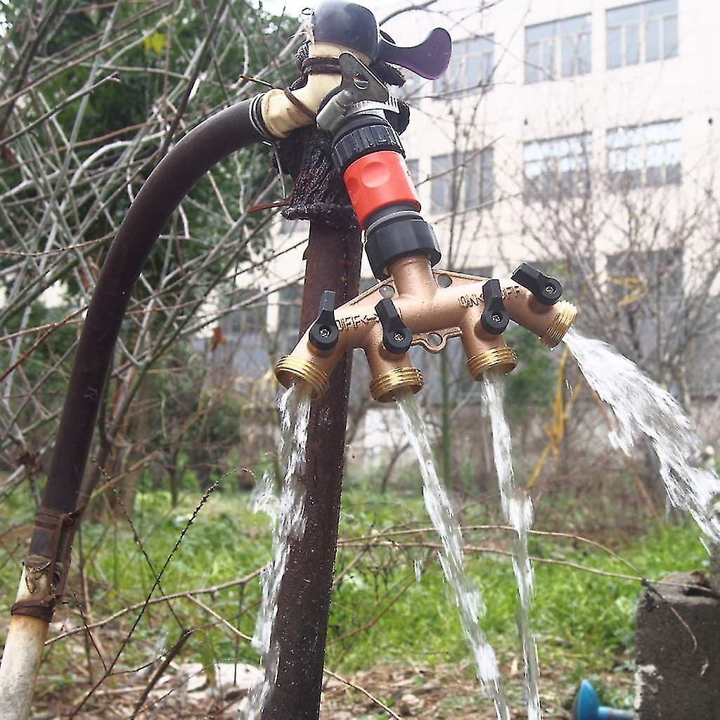 Tap Y Selector 4 Auslassventile, Messing Tap Connector 4 Way ...