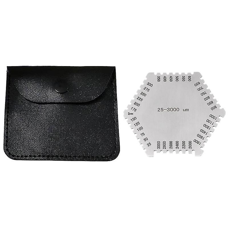 Welding Brush Wet Film Thickness Gauge RIVERWELD Hexagonal Wet Paint ...