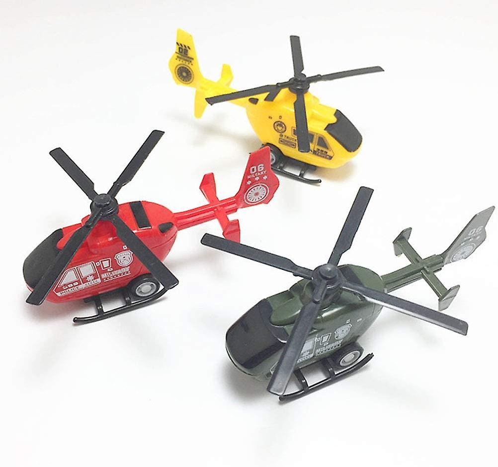 Simulation Helicopters Mini Plastic Die cast Pullback Helicopter Toy ...