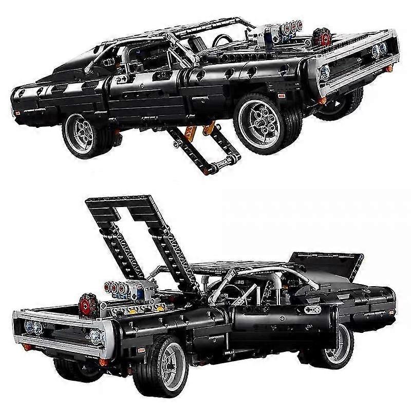 Hot Moc Bricks Tech Car Series Doms Dodged Charger 42111 Model Building ...