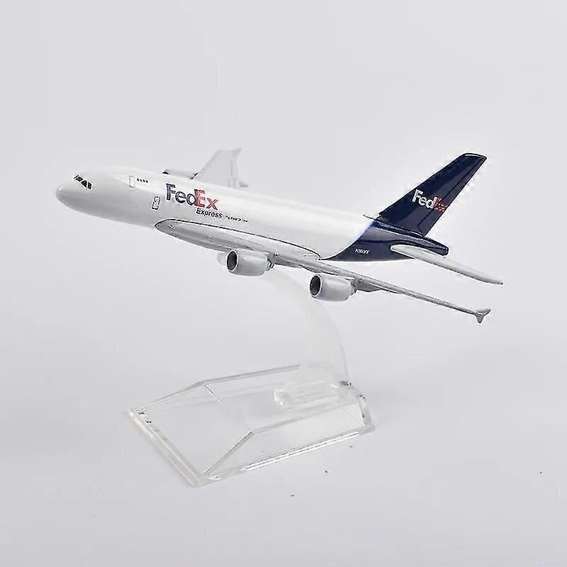 Jason Tutu 16cm Fedex Airbus A380 Model samolotu Odlew metalowy w skali ...