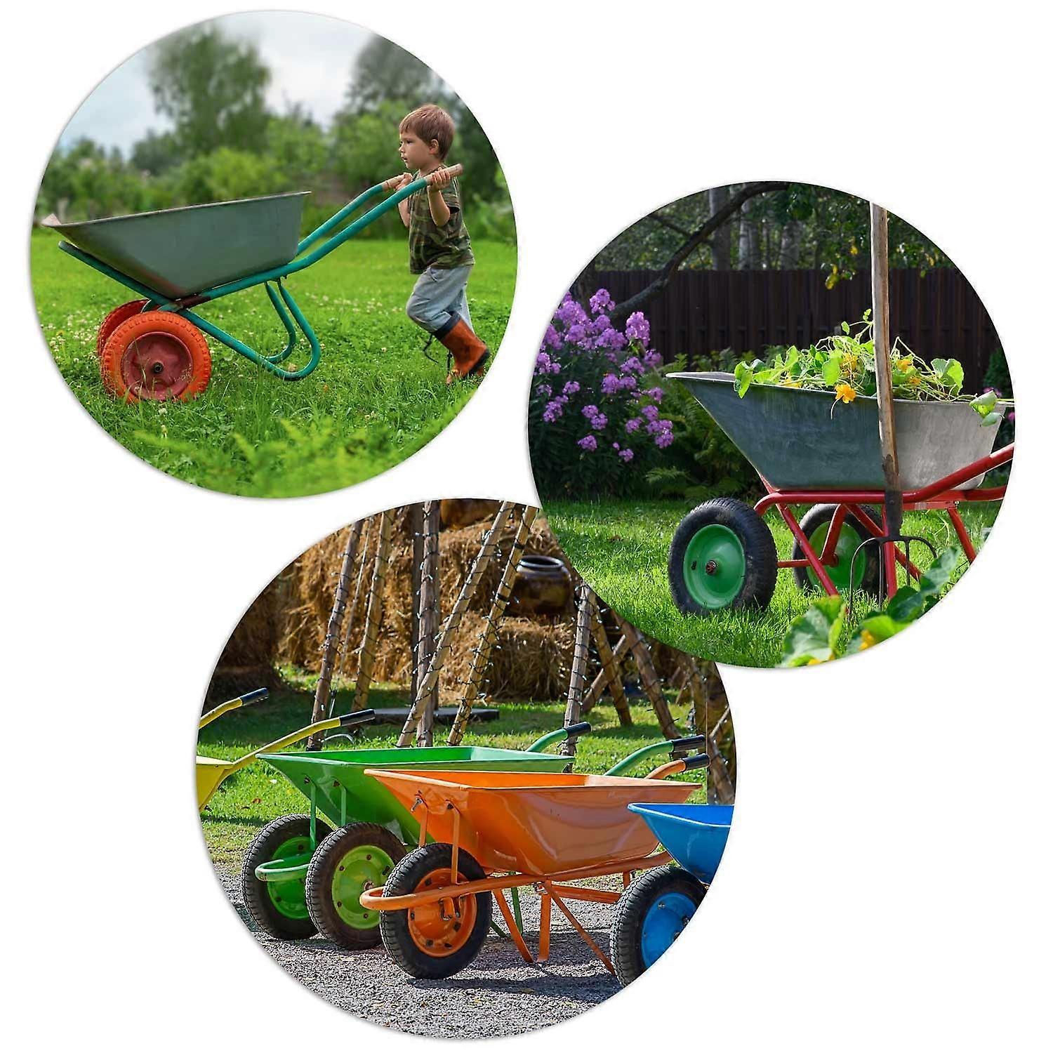 Puncture-free wheelbarrow wheel 3.00-4 black-silver Humberg | Fruugo UK