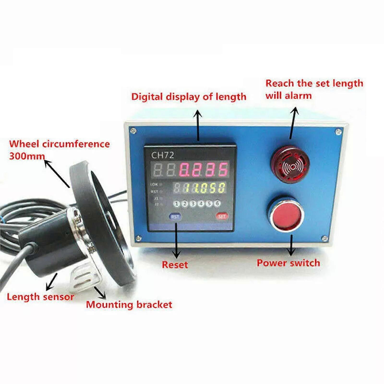 Digital Length Gauge Roll Wheel Counter Length Counter Unit Encoder ...