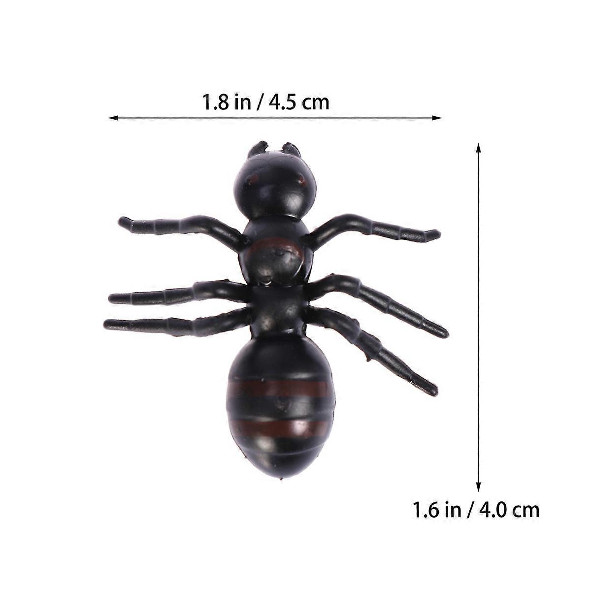 30 Pcs Plastic Animals Figures Trick Ant Lifelike Ant Model Fake Big ...