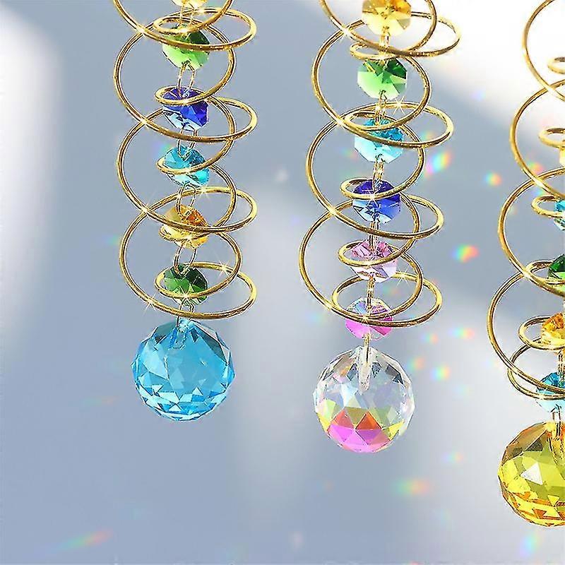 Sun Catcher Wind Spinner Double Spiral Tail Wind Spinner Stabilizer ...