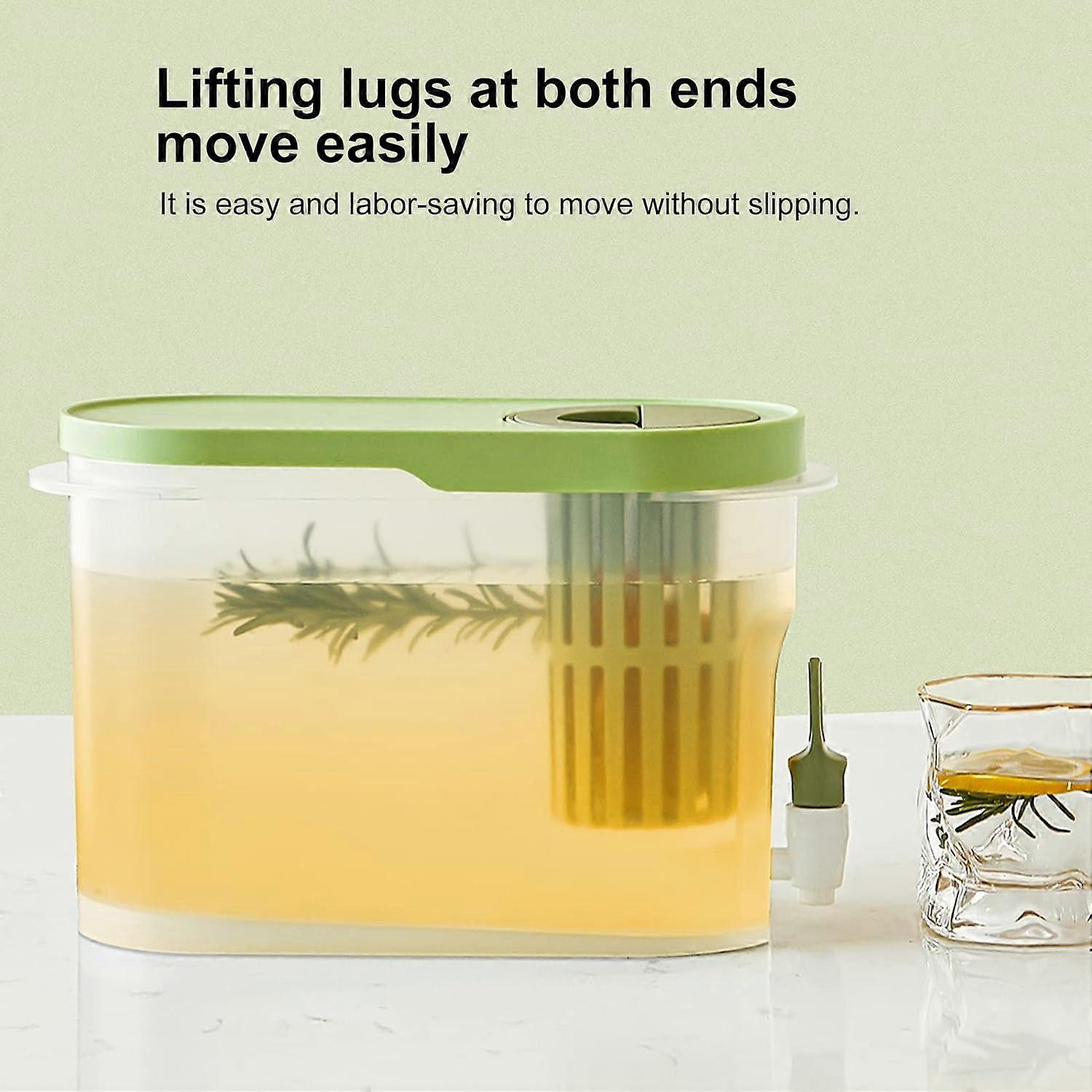 3.9L Slim Fridge Water Dispenser with Tap, Water Container with Tap ...