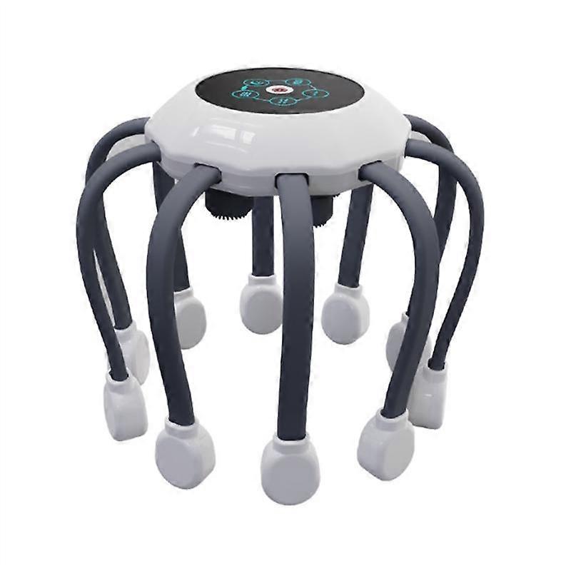 Electric Head Massager Octopus Scalp Massage Music 5 Modes 14 Vibrating ...