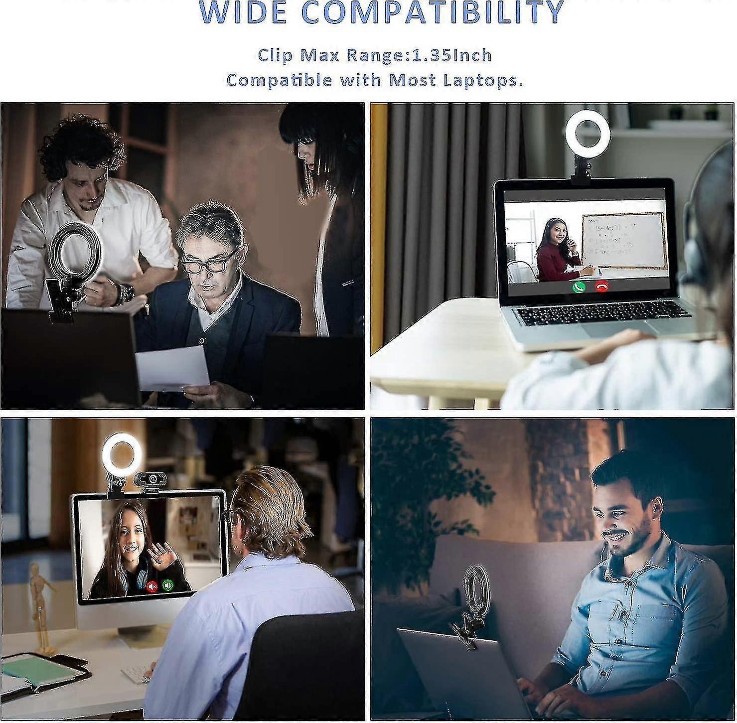 Video Conference Lighting Kit, Light For Monitor Clip On,for Remote ...