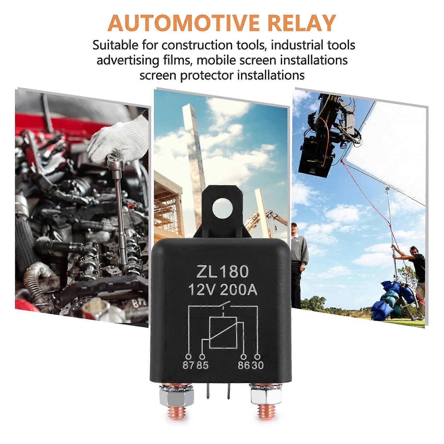 12V 200A Relay Car Truck Engine Automobile Boat Car Heavy Duty Split ...