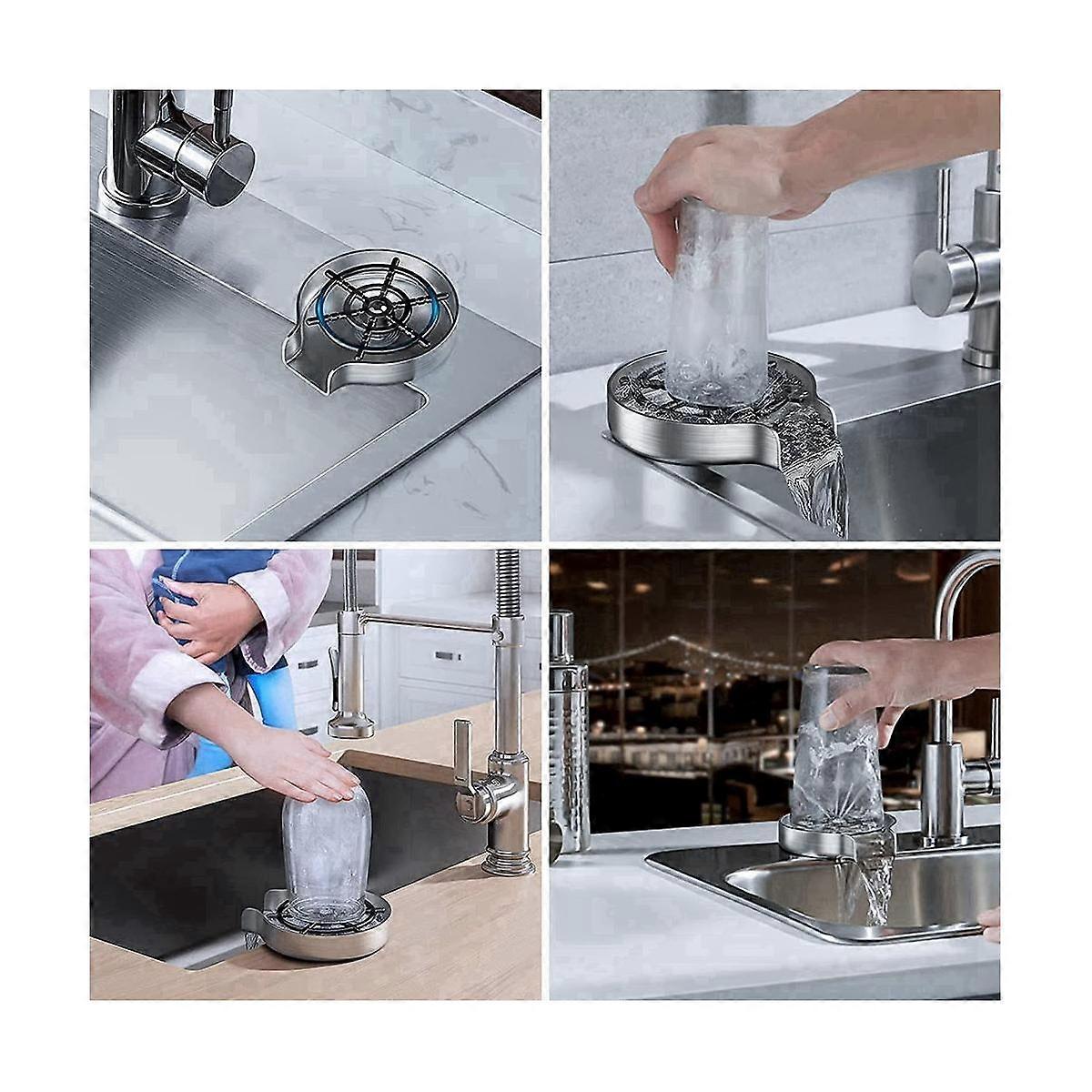 Sink Glass Rinser, Stainless Steel Kitchen Glass Rinser, Family Bar Caf ...