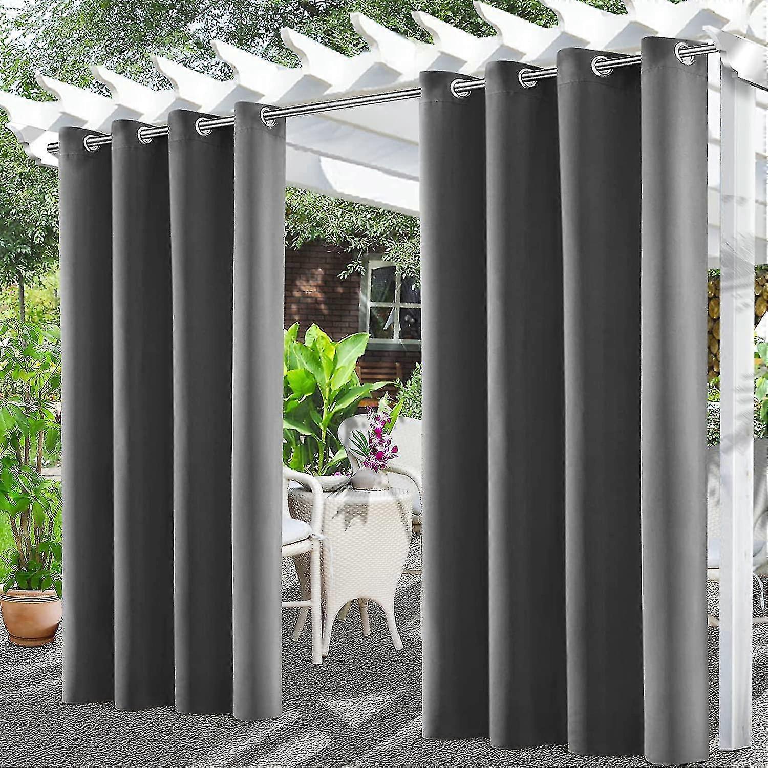 Outdoor Curtain Weatherproof, Outdoor Curtains Waterproof With Eyelets ...