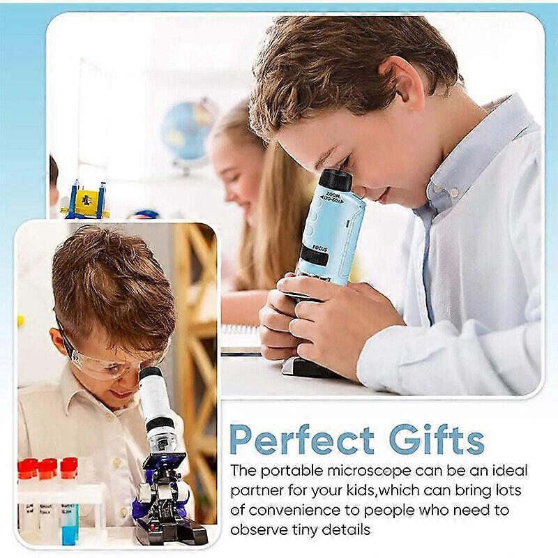 Portable Children's Microscope 180x High-definition Science Experiment ...