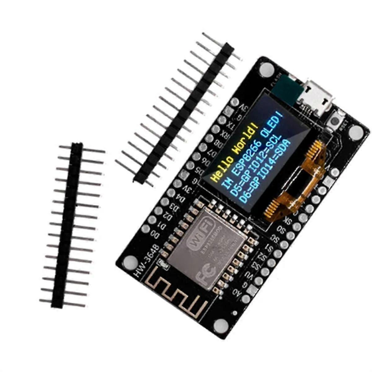 Nodemcu ESP8266 Development Board Serial Wifi Module CH340G with 0.96 OLED Screen for ...