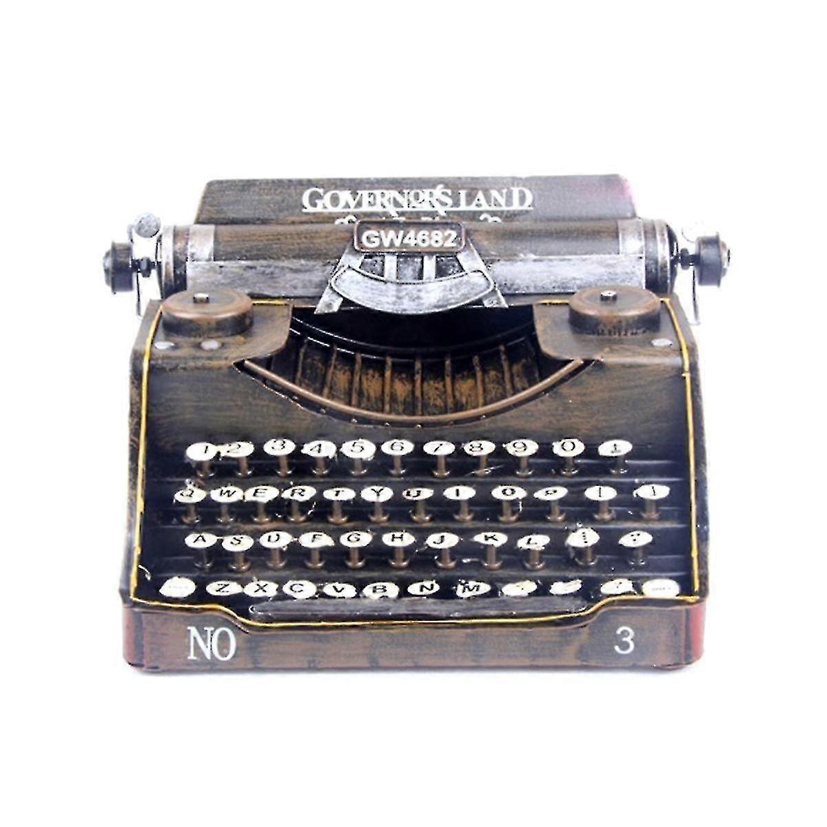 Retro Typewriter Model Retro Classic Wrought Iron Typewriter Decoration ...