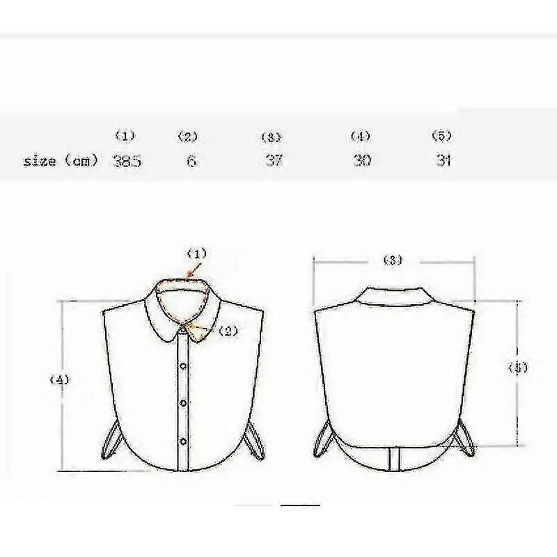 2pcs Fake Collar Removable Blouse Collar Collar Insert Women | Fruugo SE