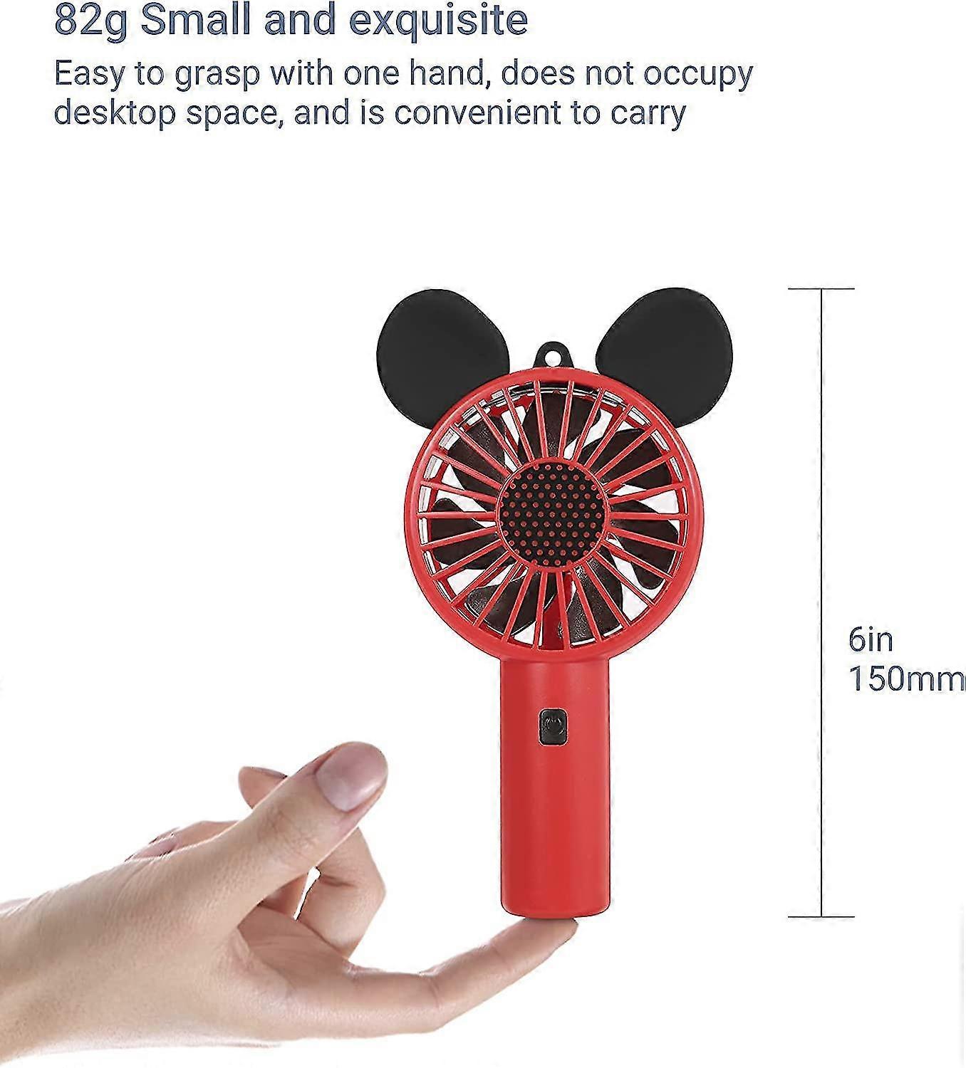 New - Hand Held Fan, Portable Fan, Cartoon Hand Fan, Rechargeable Usb ...