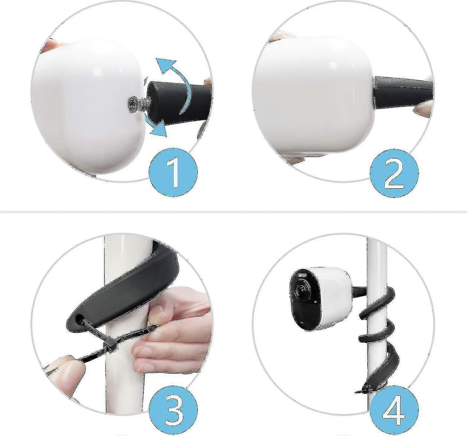 Flexible Twist Mount For Arlo Pro 4 Pro 3 Pro 2 Eufycam 2c Eufycam 1 ...