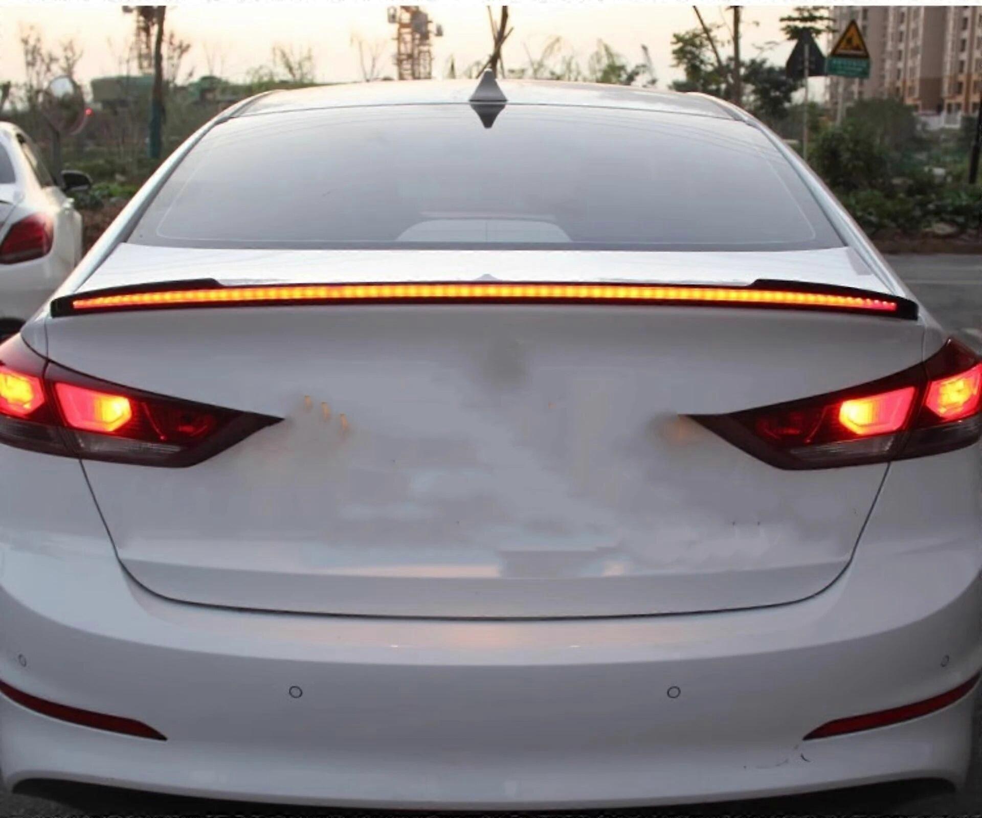 Body Kit Tail Wing with Light for Hyundai Elantra Convert Top Spoiler ...