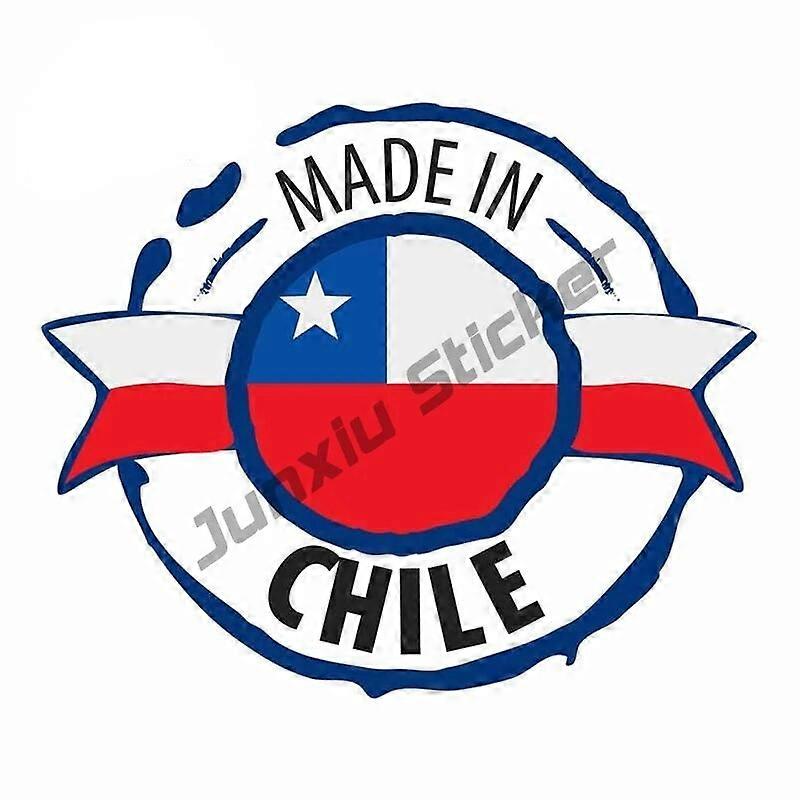 Personality Chile Flag Decal Chilean Coat of Arms Sticker Self Adhesive ...