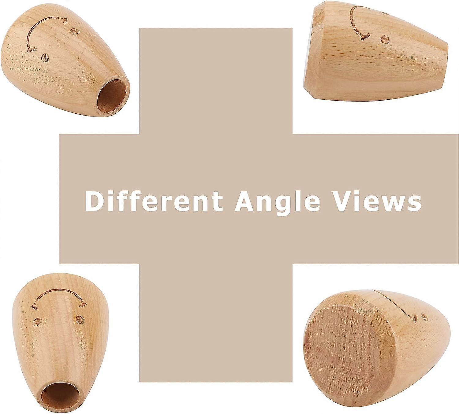 Toothpick Holder,Wooden Tooth Pick Dispenser,Cute Smiling Face Wooden ...