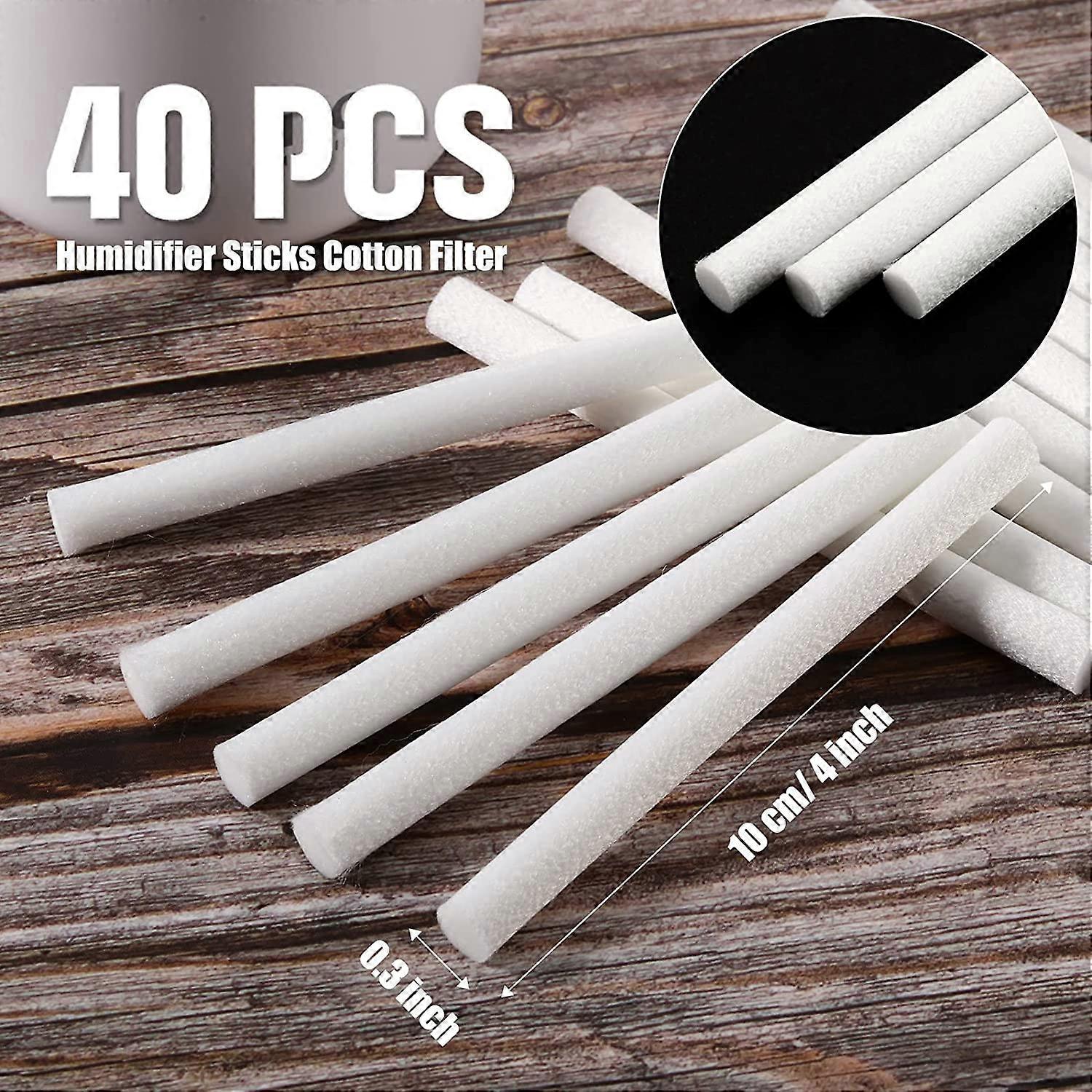 40 Pieces Humidifier Sticks Cotton Filter Refill Sticks Replacement ...