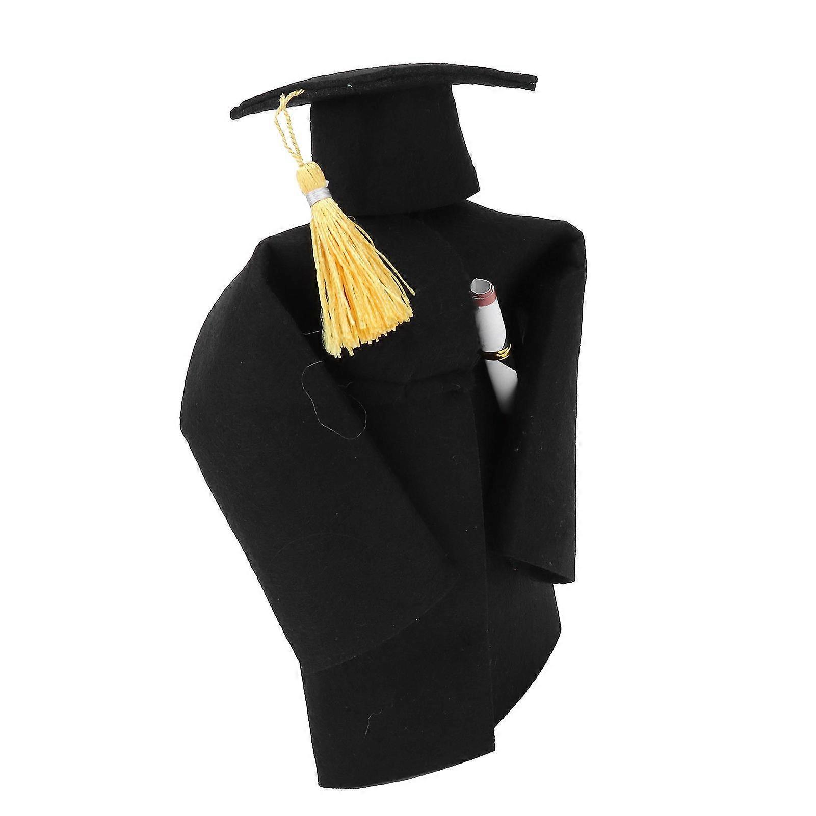 Bachelor Cap Gown Wine Bottle Cover For Graduation Season Party ...