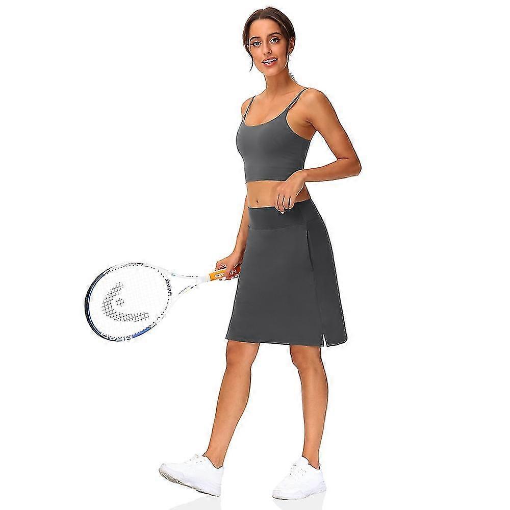 Women's Tennis Skirts Golf Skirts Yoga Skirt Side Pockets 2 In 1 Tummy ...