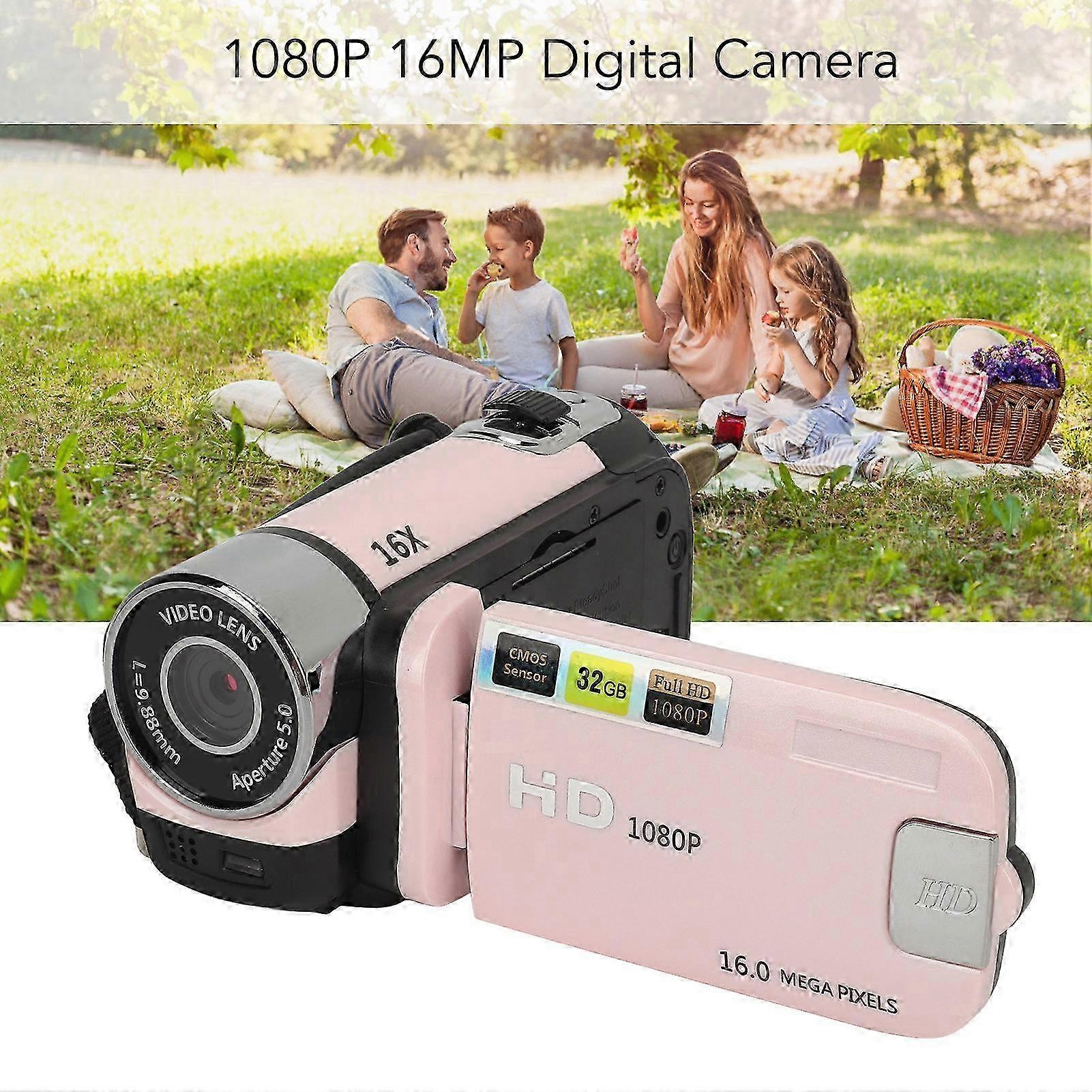 D90 1080p 16mp Digital Camera 2.4 Inch Rotatable Screen Camcorder 16x ...