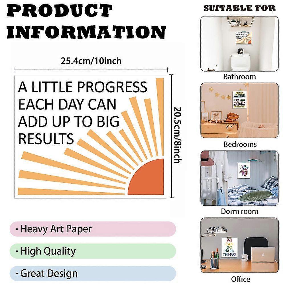 1 Pc Inspirational Quote Poster Paper 10x8inch(25.5x20.5cm) a Little ...