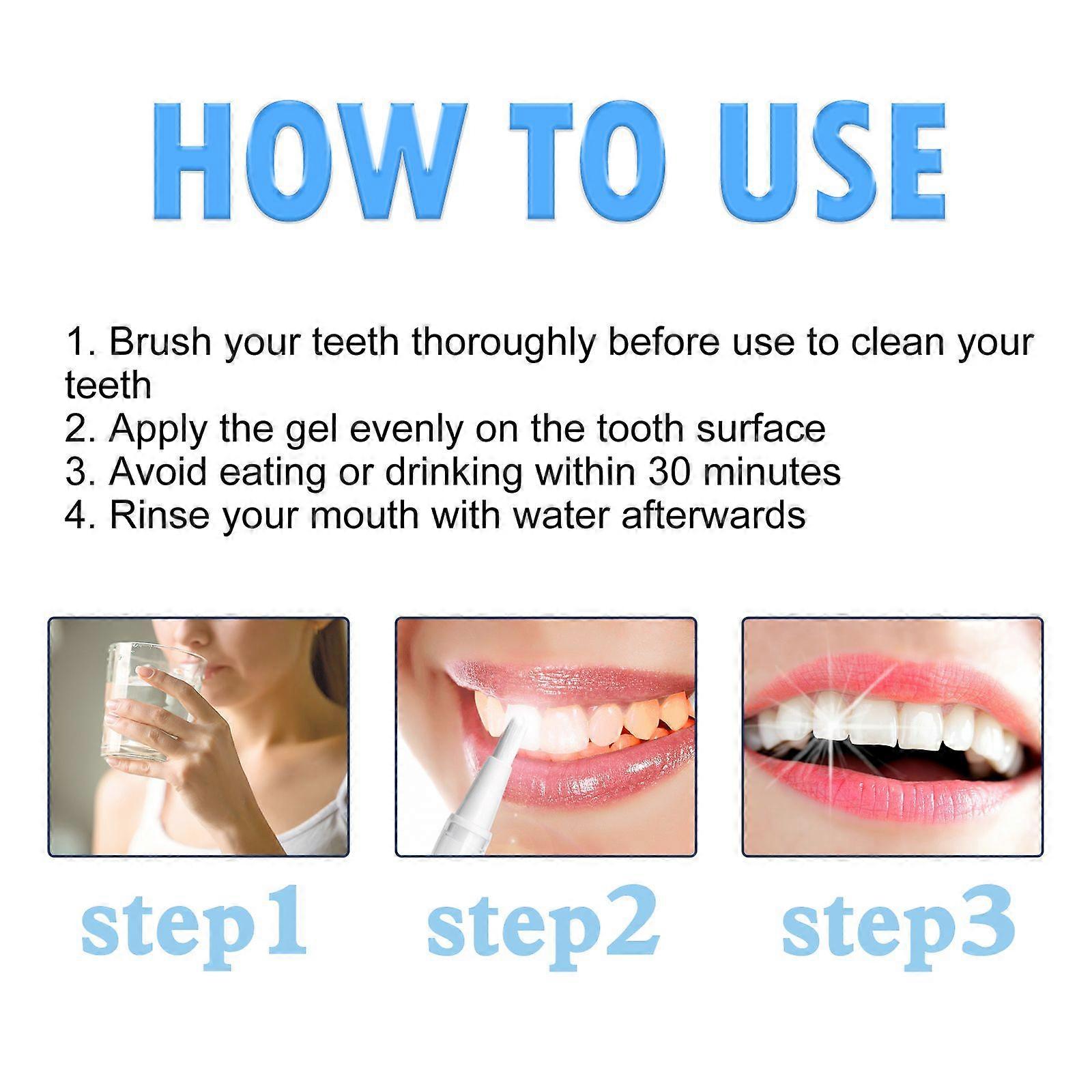 Teeth Brightening Repair Gel, Oral Care Beauty Cleaning Teeth White ...