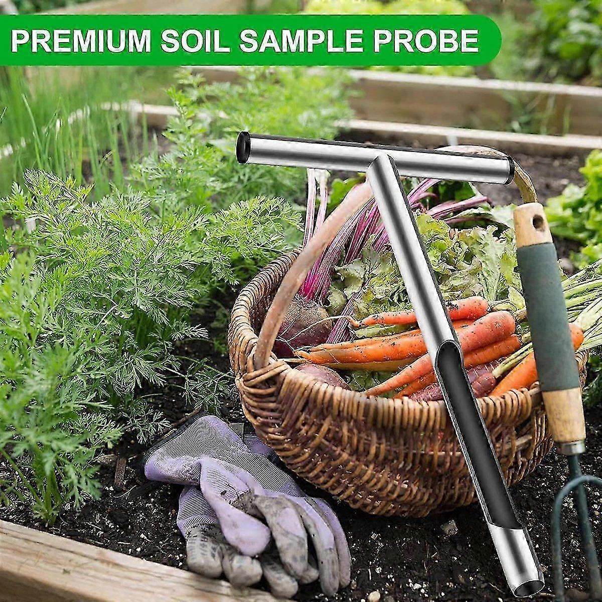 12 Inch Soil Sampler Probe With T Handle, For Soil Sampling Plant ...