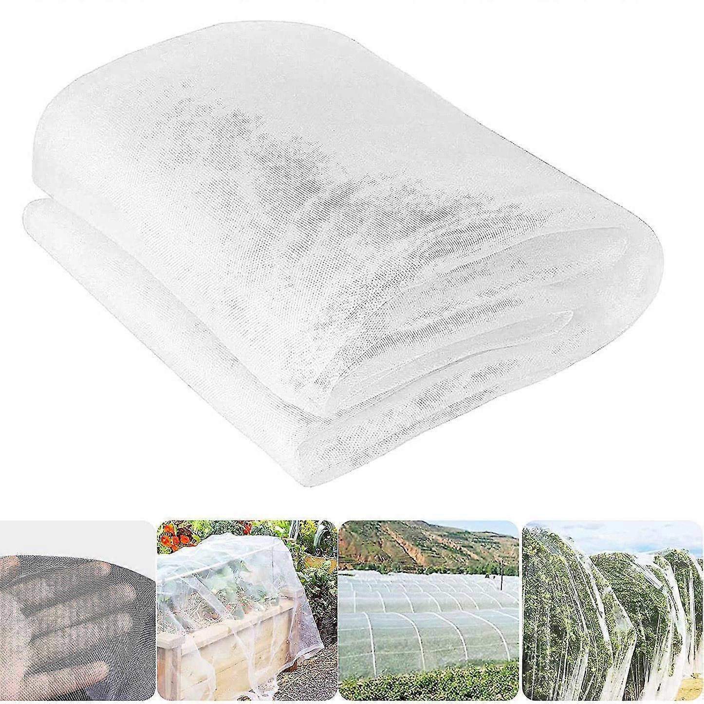 White Anti-Insect Netting Plant Protection Netting Insect Protection ...